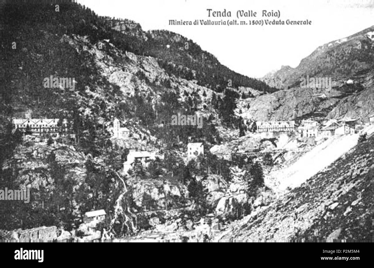 . English: Mines of Valluria in Tenda, Italy now Tende, France . 1920s ...