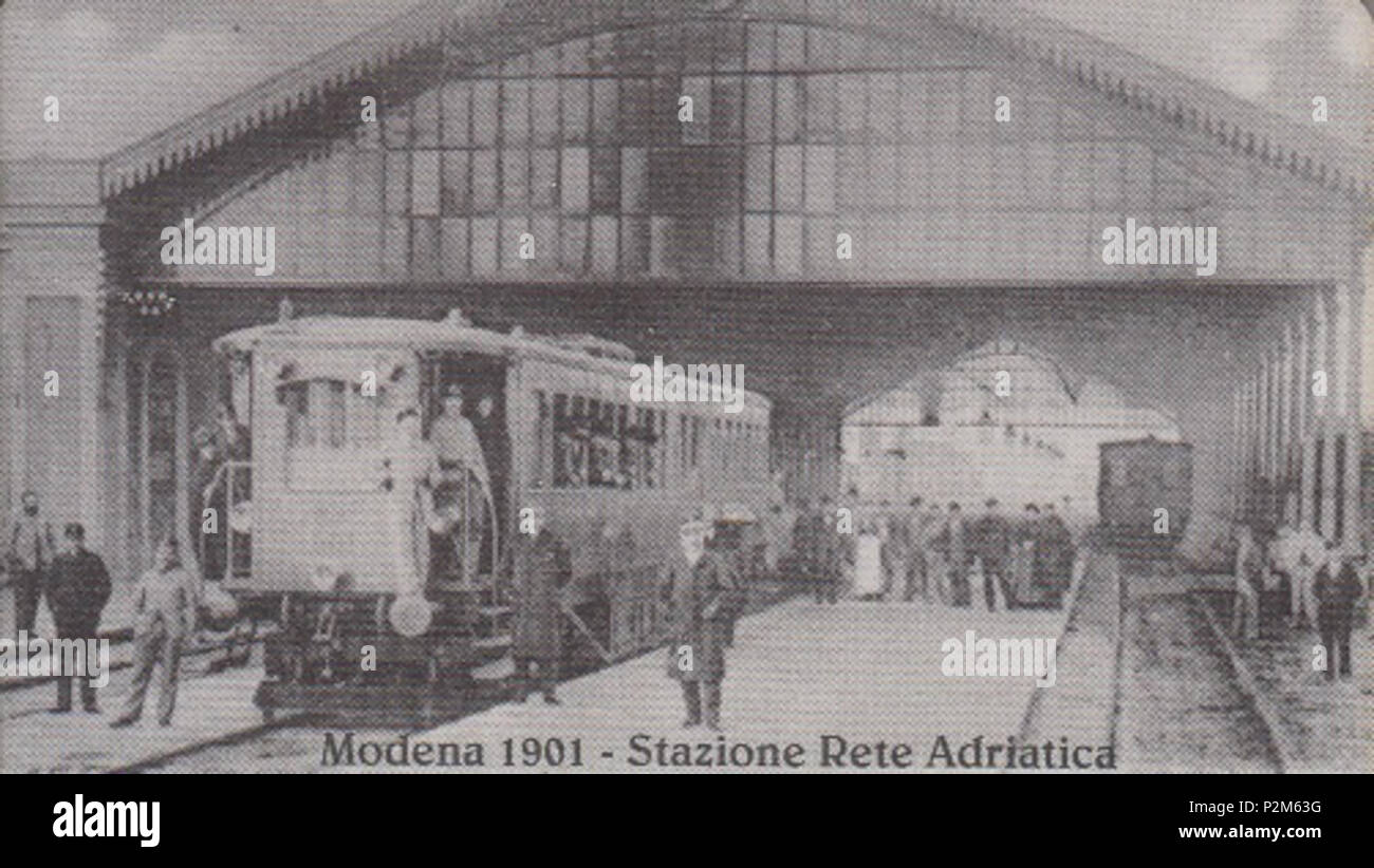 . Italiano: Modena 1901 - Stazione Rete Adriatica . 1901. Unknown 57 ...