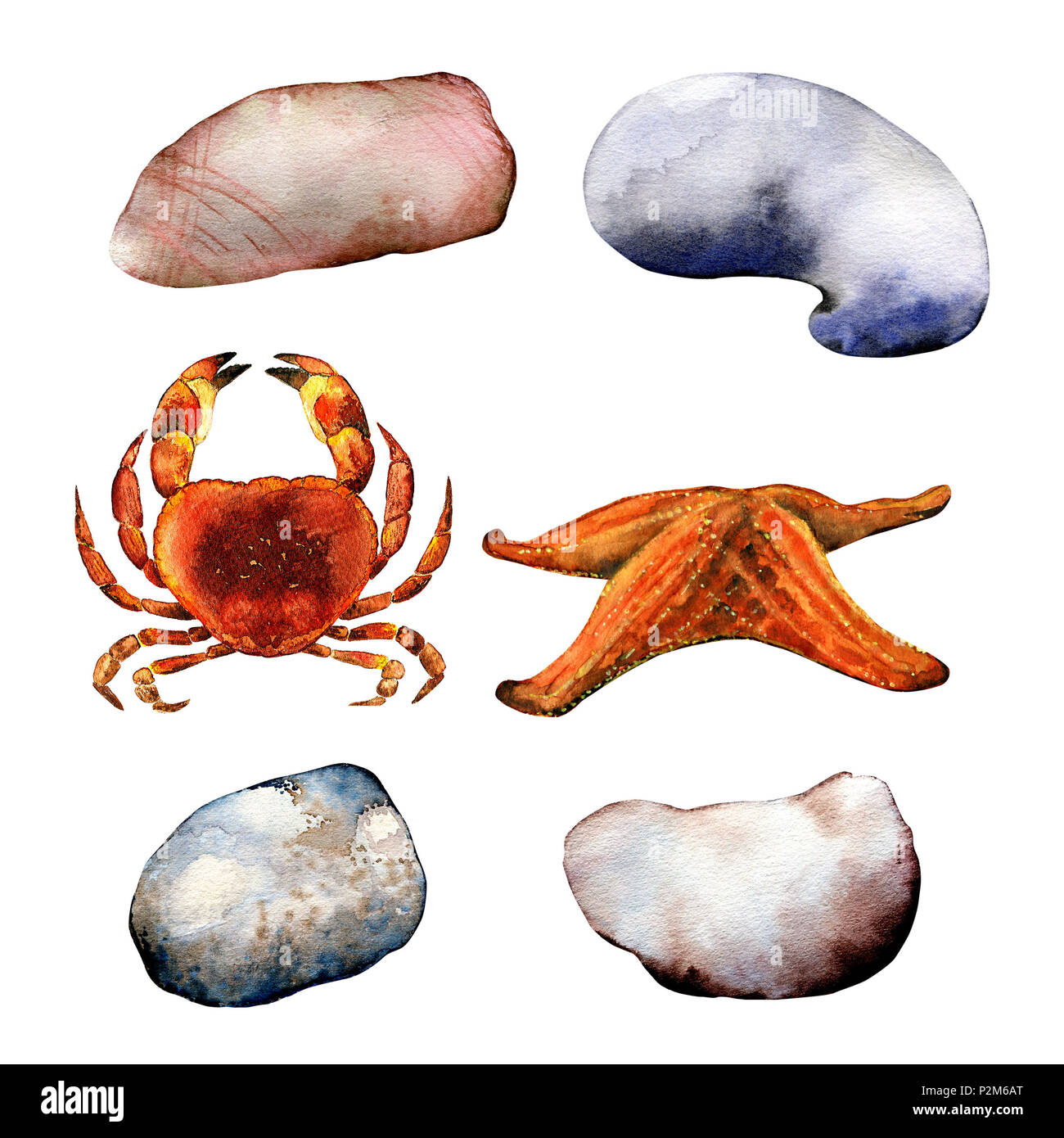 Watercolor illustration underwater world Cut Out Stock Images ...