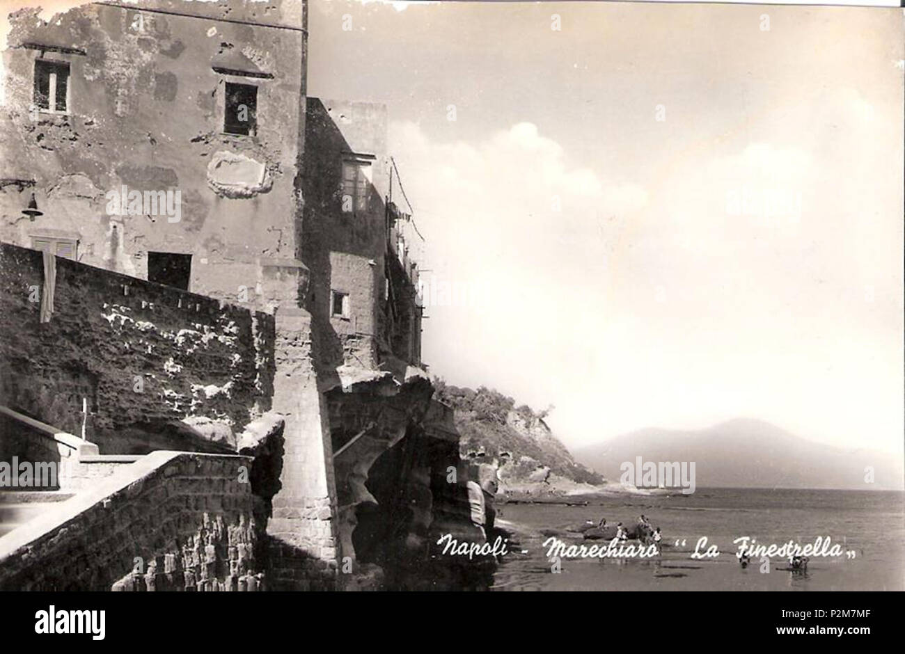 . Italiano: 'Napoli - Marechiaro, la Finestrella'. Cartolina. Autore ...