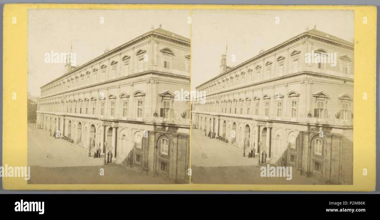 . Italiano: Napoli, Palazzo Reale in Piazza Plebiscito ...