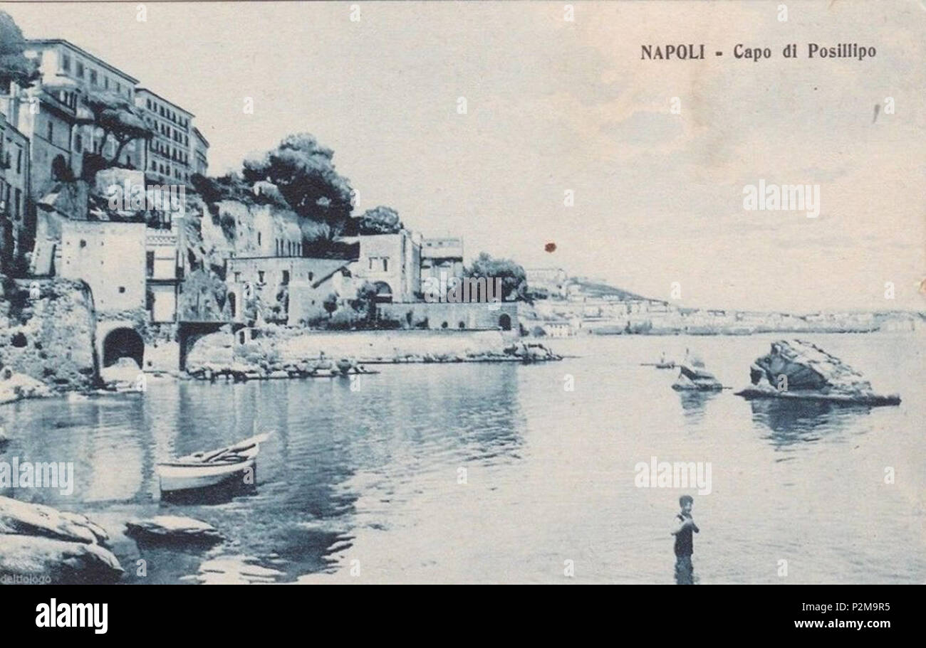 . Italiano: 'Napoli - Capo di Posillipo (sic!)', in realtä la costa di ...