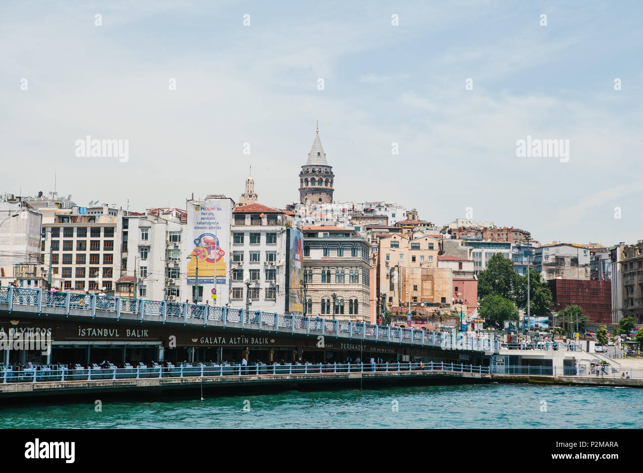 People pedestrian bridge istanbul hi-res stock photography and images ...