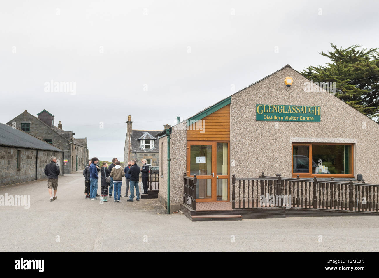 Glenglassaugh whisky distillery - visitors at the start of the ...