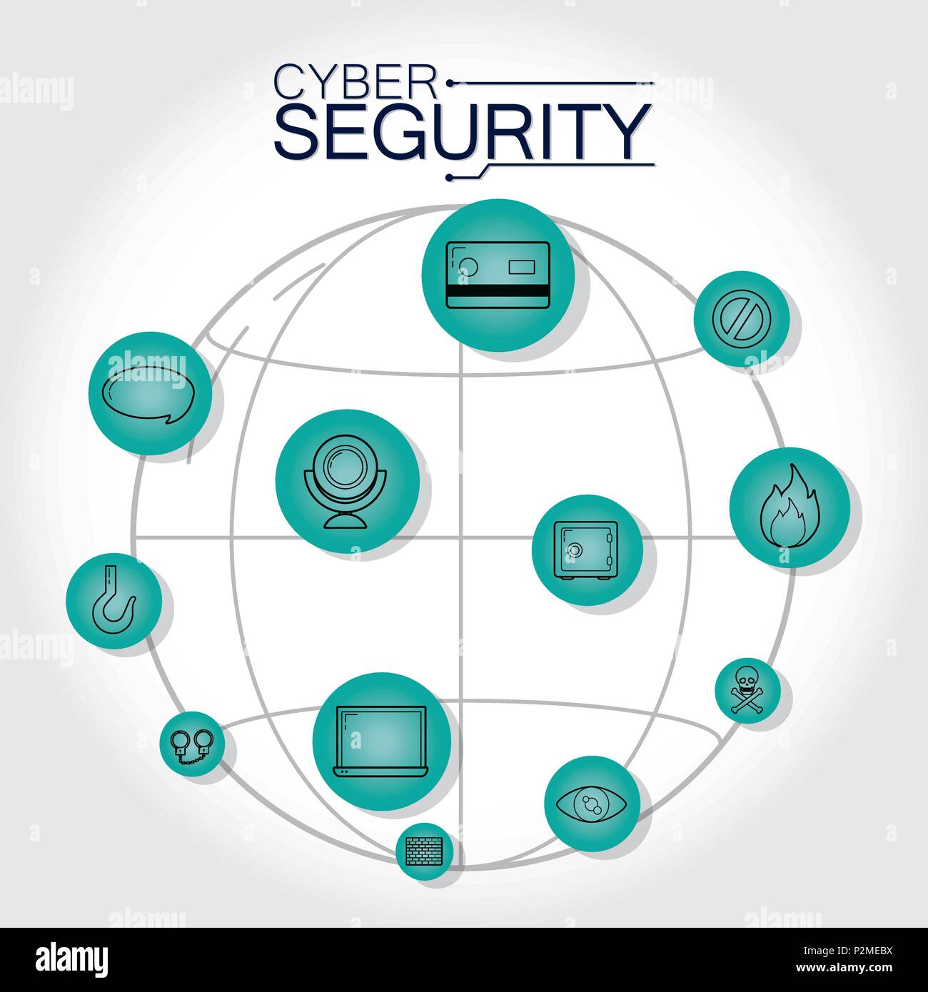 Cyber protect security sphere digital hi-res stock photography and ...