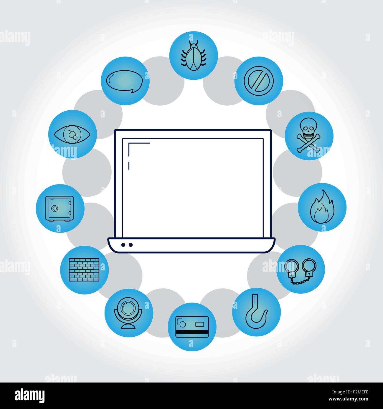 Cyber security symbols Stock Vector Image & Art - Alamy