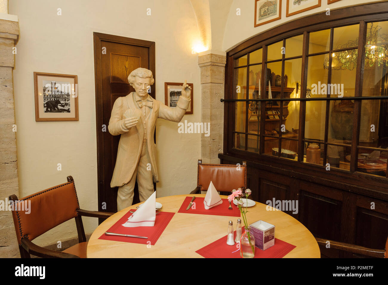Restaurant in Hotel Elephant, Weimar, Thuringia, Germany Stock Photo ...
