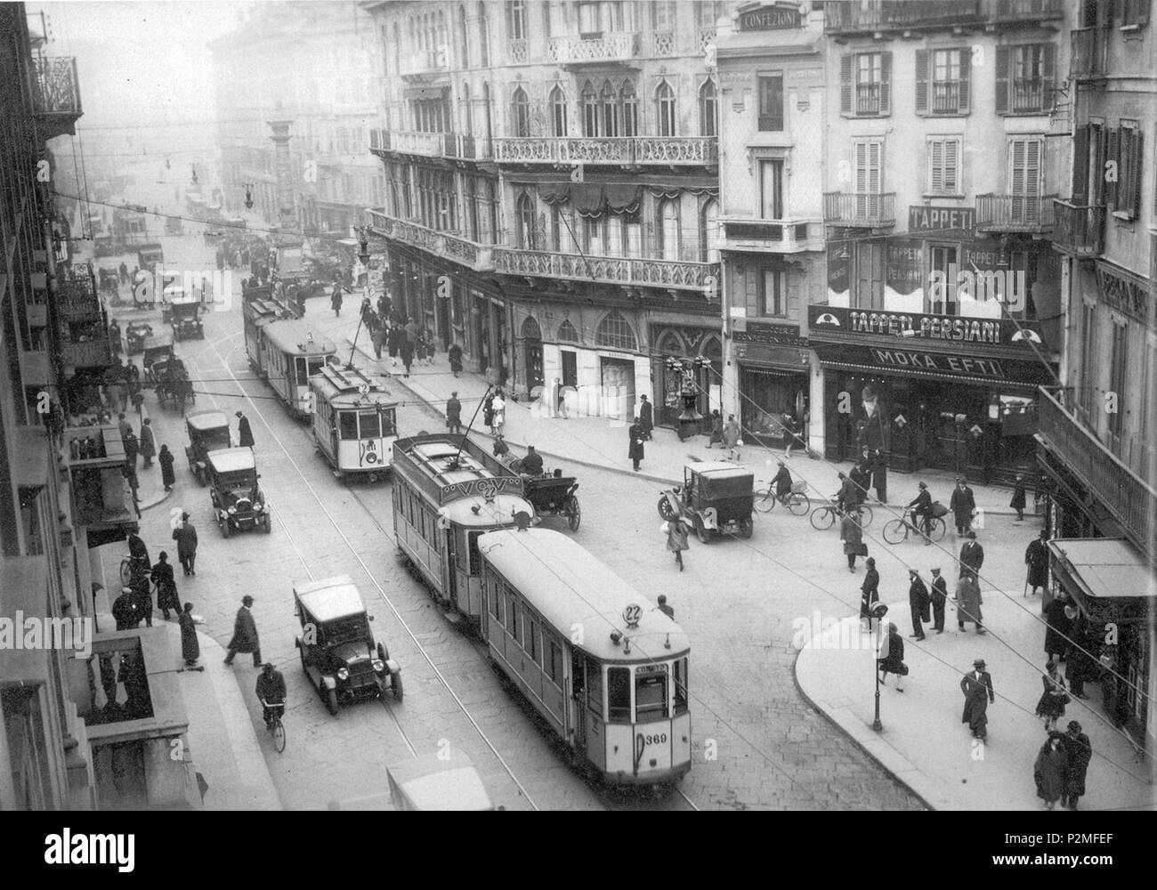 . Italiano: Milano, largo San Babila . 1926. Anonymous 56 Milano, largo ...