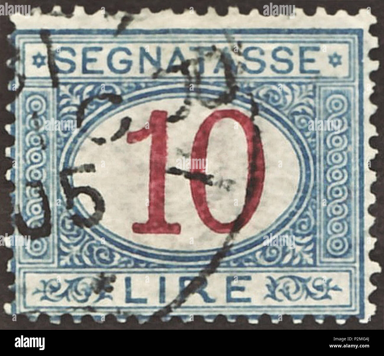 . Stamp of the Kingdom of Italy; 1893; postage due stamp (= 'Segnatasse ...