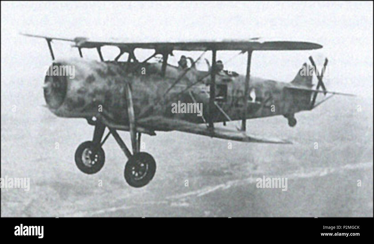 . English: Italian IMAM Ro.37 reconnaissance aircraft . Late 1930s or ...