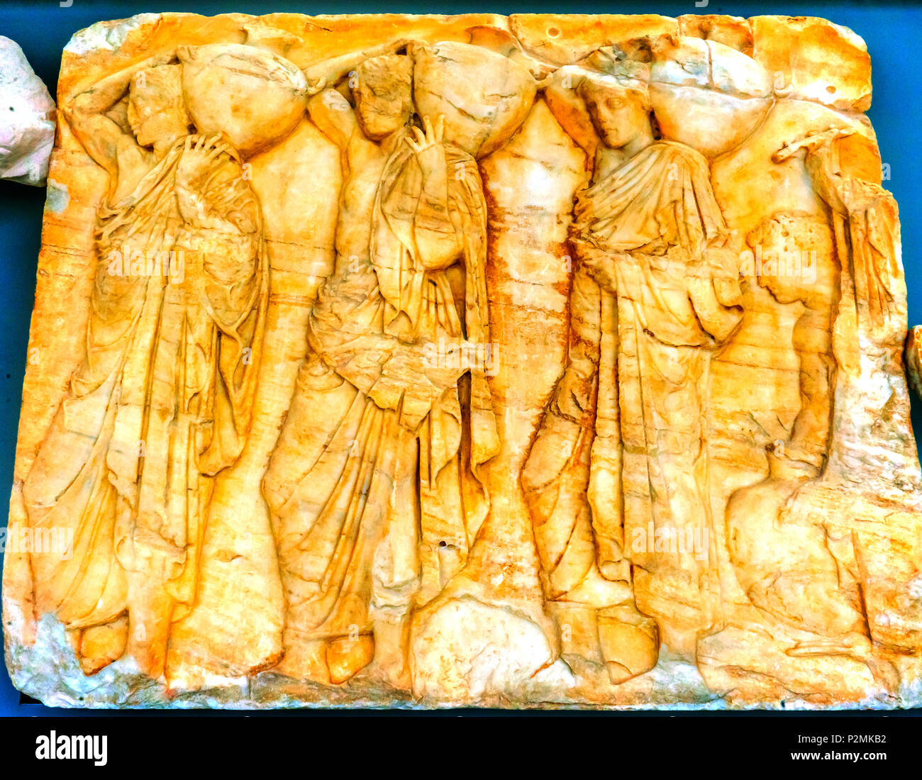 Worshipers Carying Offerings to Temple Marble Panel Parthenon Acropolis ...