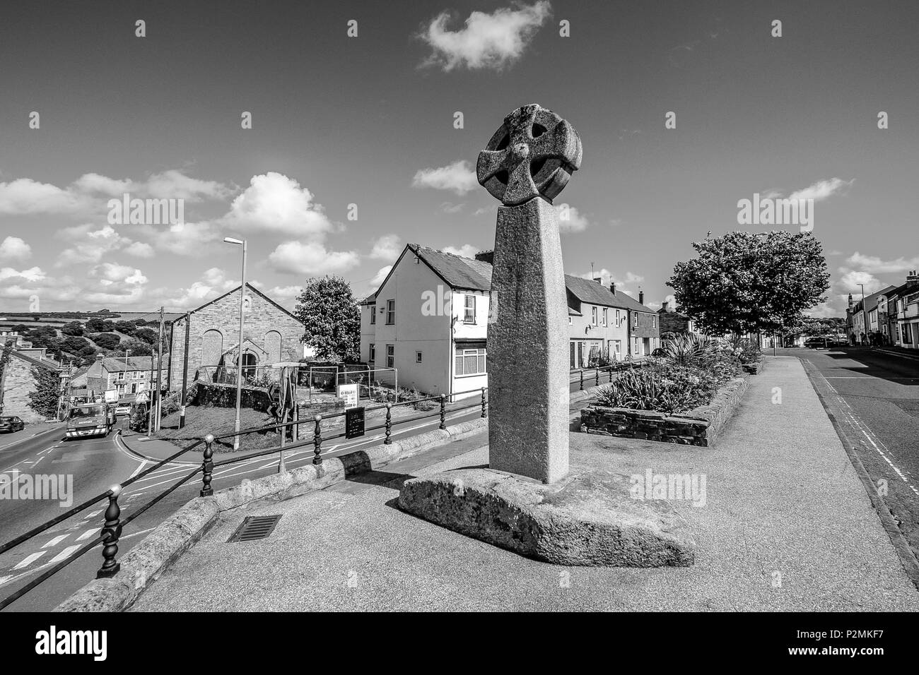 Cornish celtic granite cross hi-res stock photography and images - Alamy