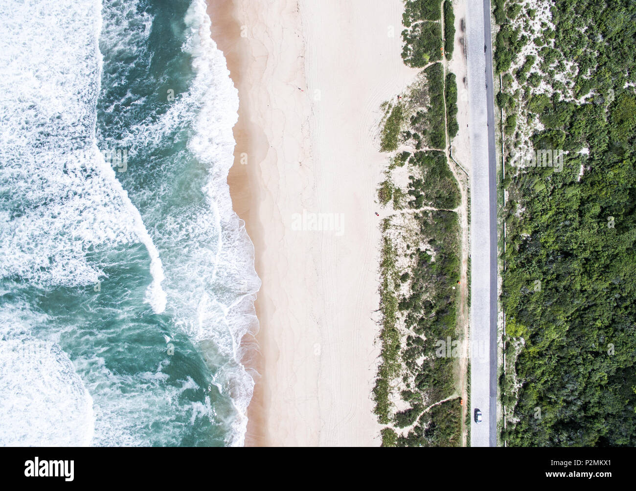 Aerial view of Grumari beach Stock Photo - Alamy