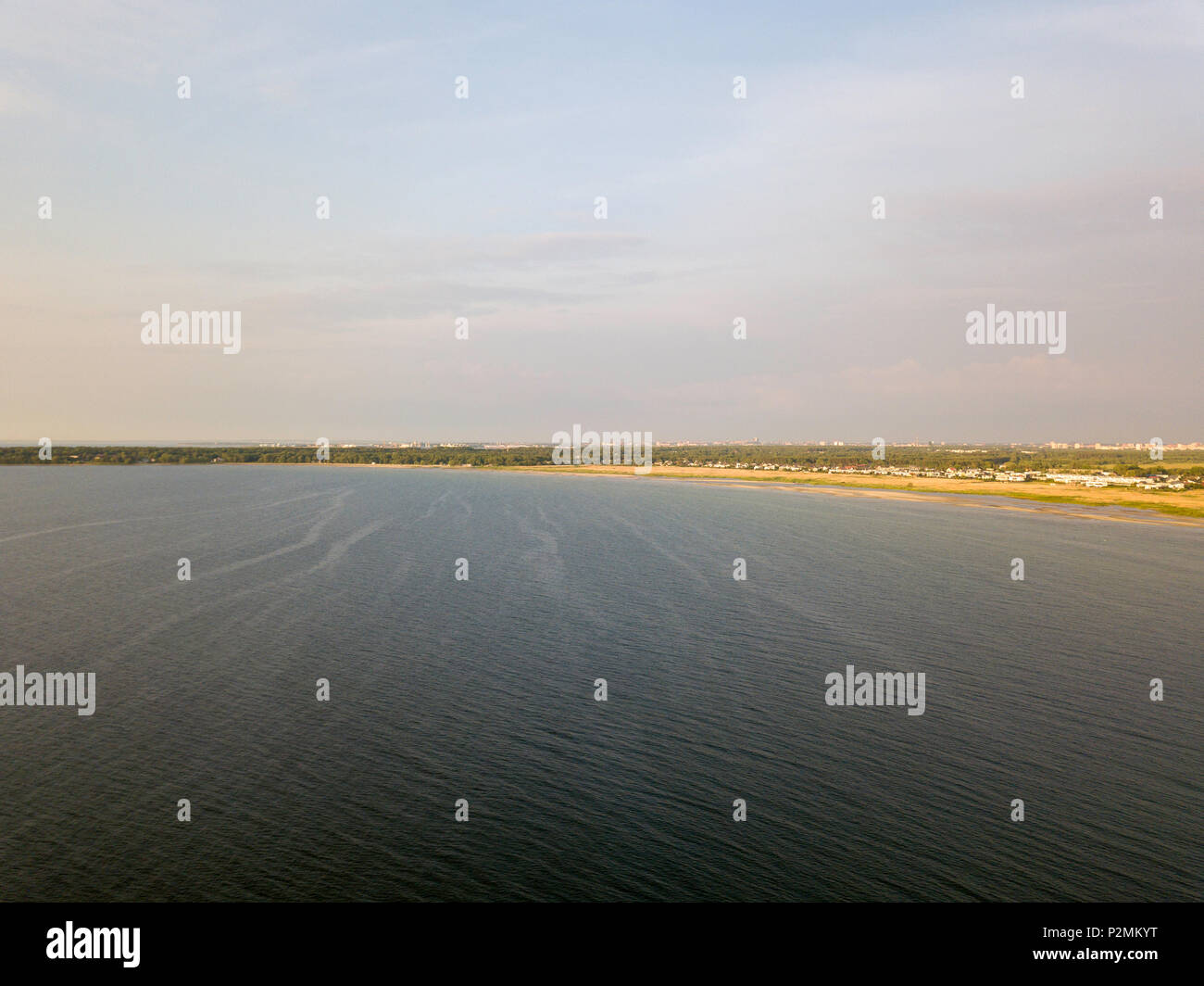 Aerial view to the Shoreline of Baltic sea beach Stock Photo - Alamy