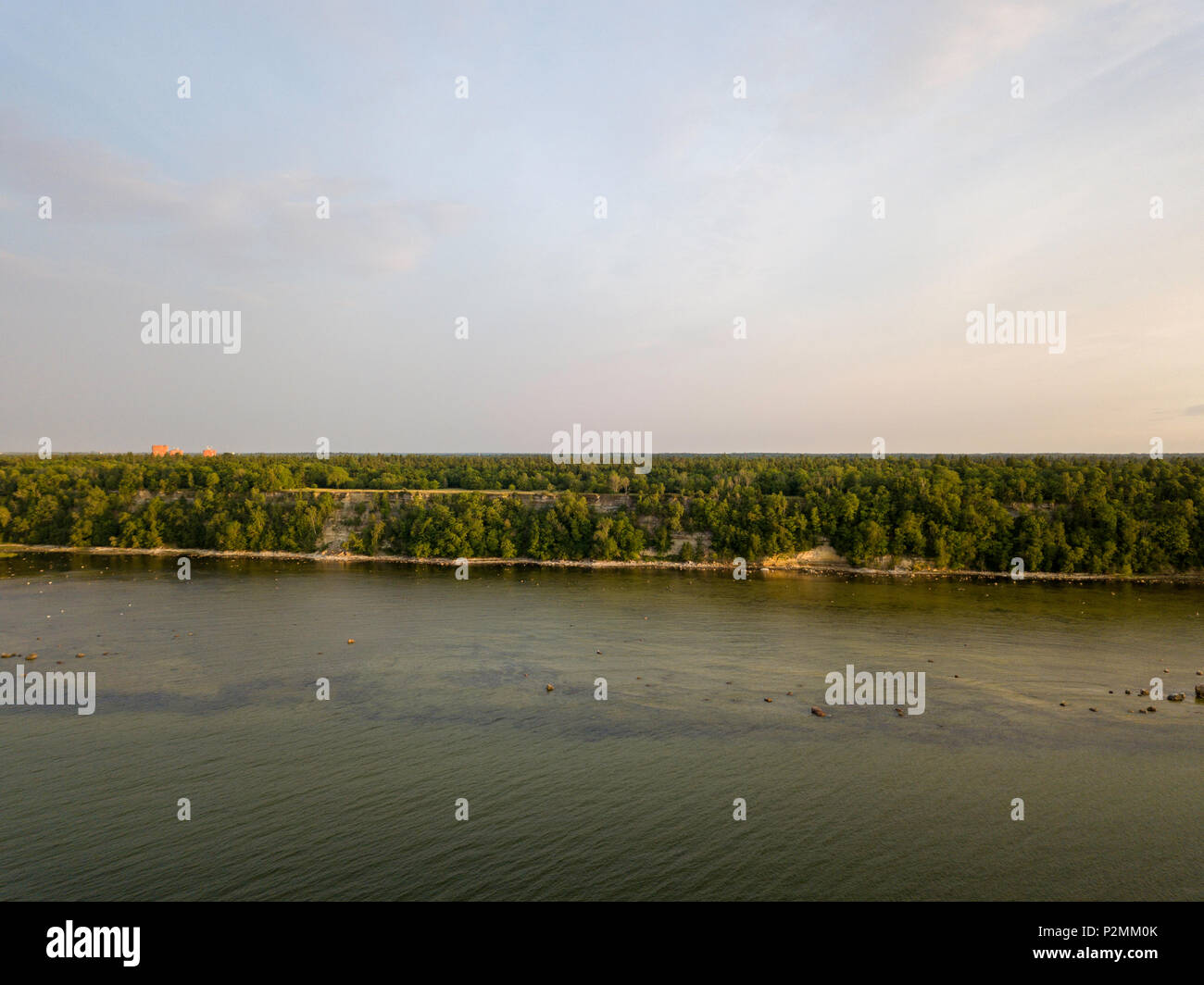 Aerial view to the Shoreline of Baltic sea beach Stock Photo - Alamy