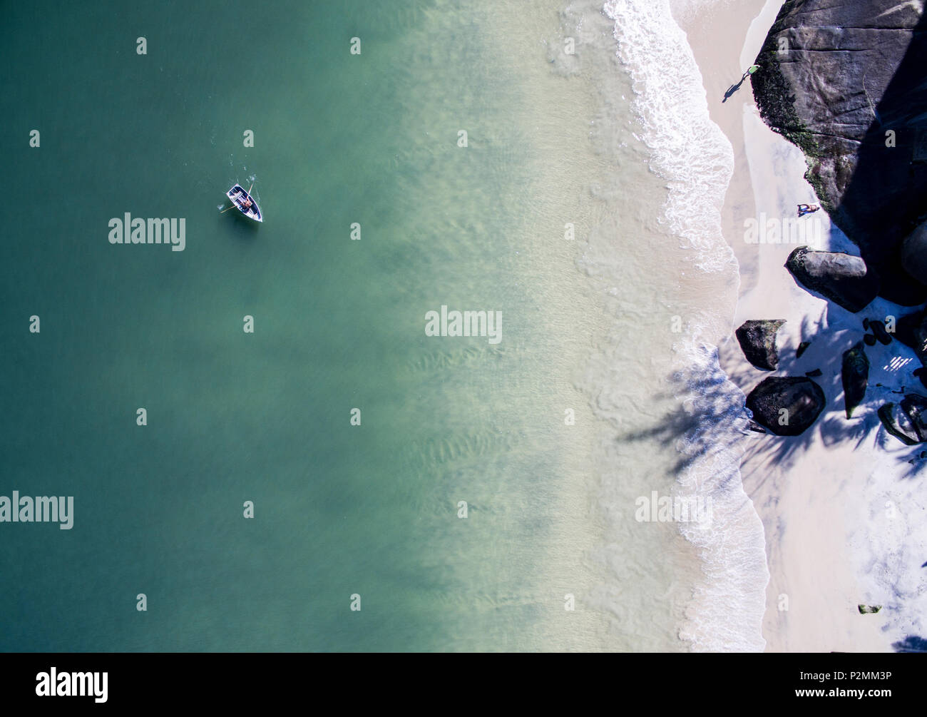 aerial view of Barra de Guaratiba beach Stock Photo - Alamy