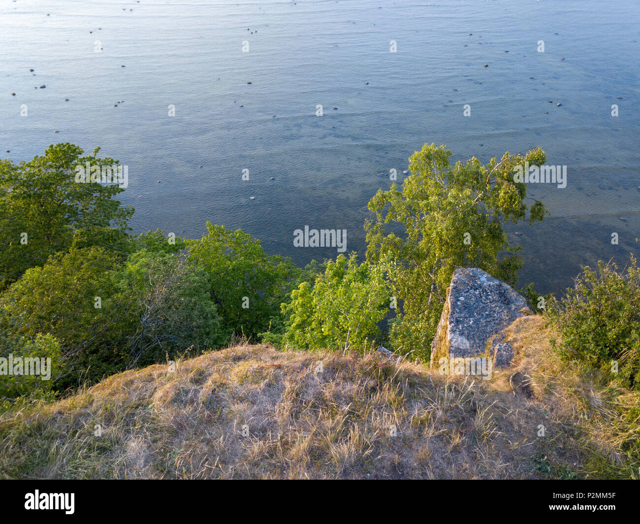 Aerial view to the Shoreline of Baltic sea beach Stock Photo - Alamy