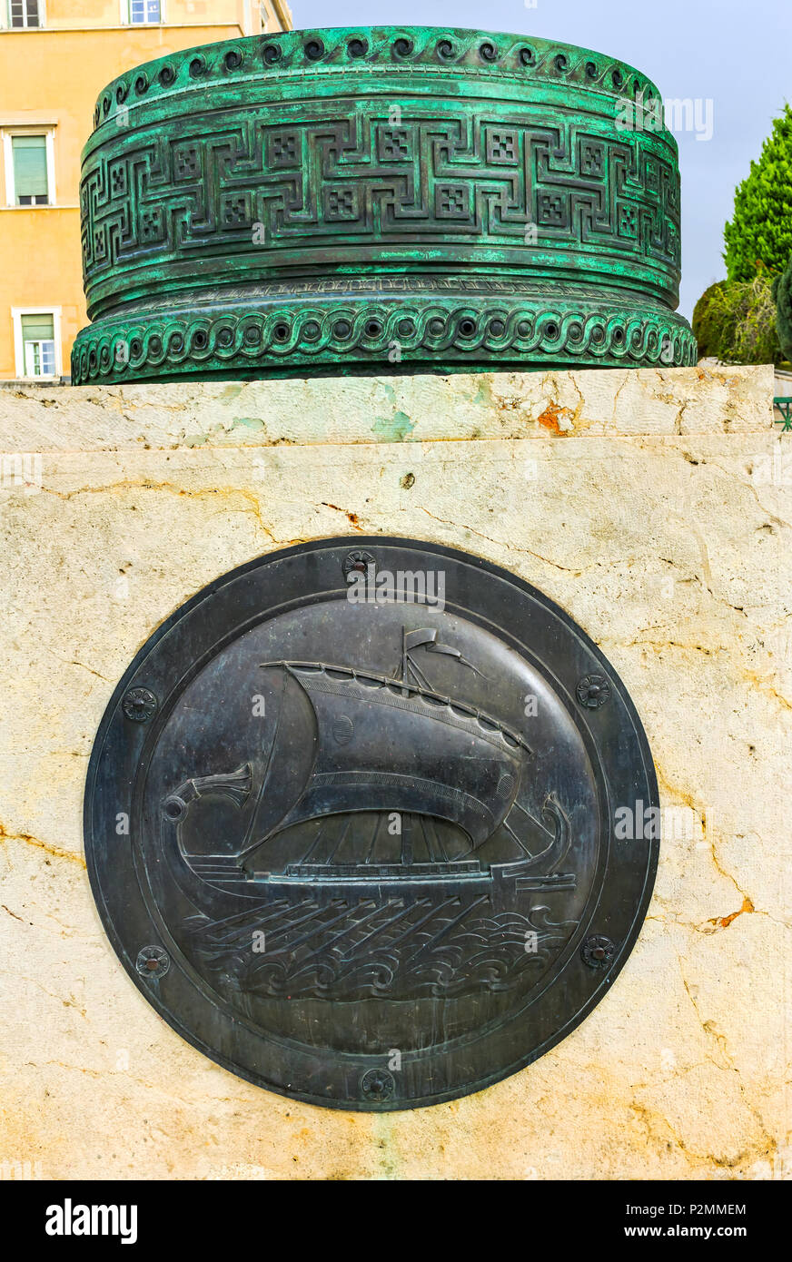 Greek Athens Ancient Boat Symbol Tomb of Unknown Soldiers Syntagma ...