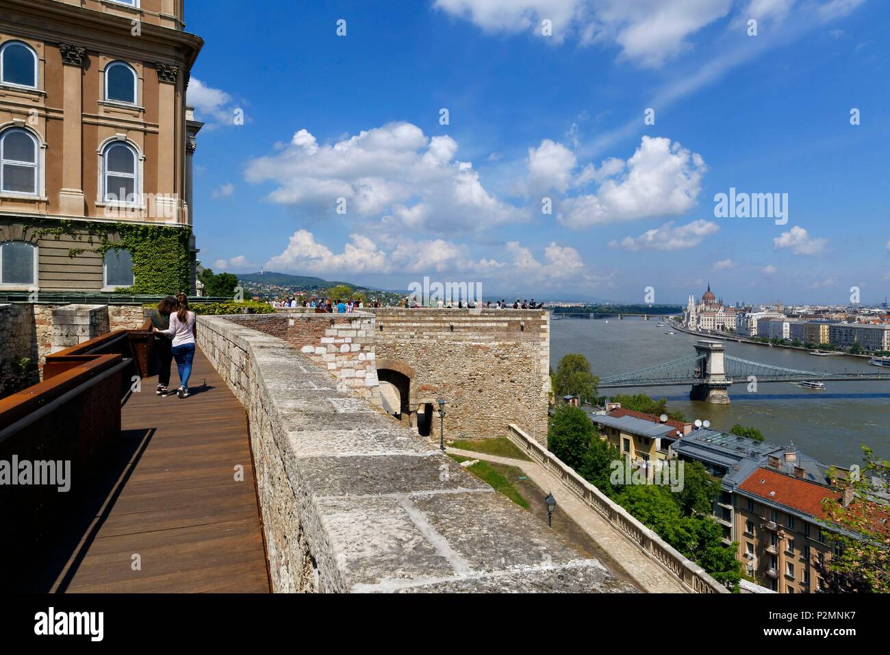 Budapest, Hungary, area classified as World Heritage, Buda, Varnegyed ...