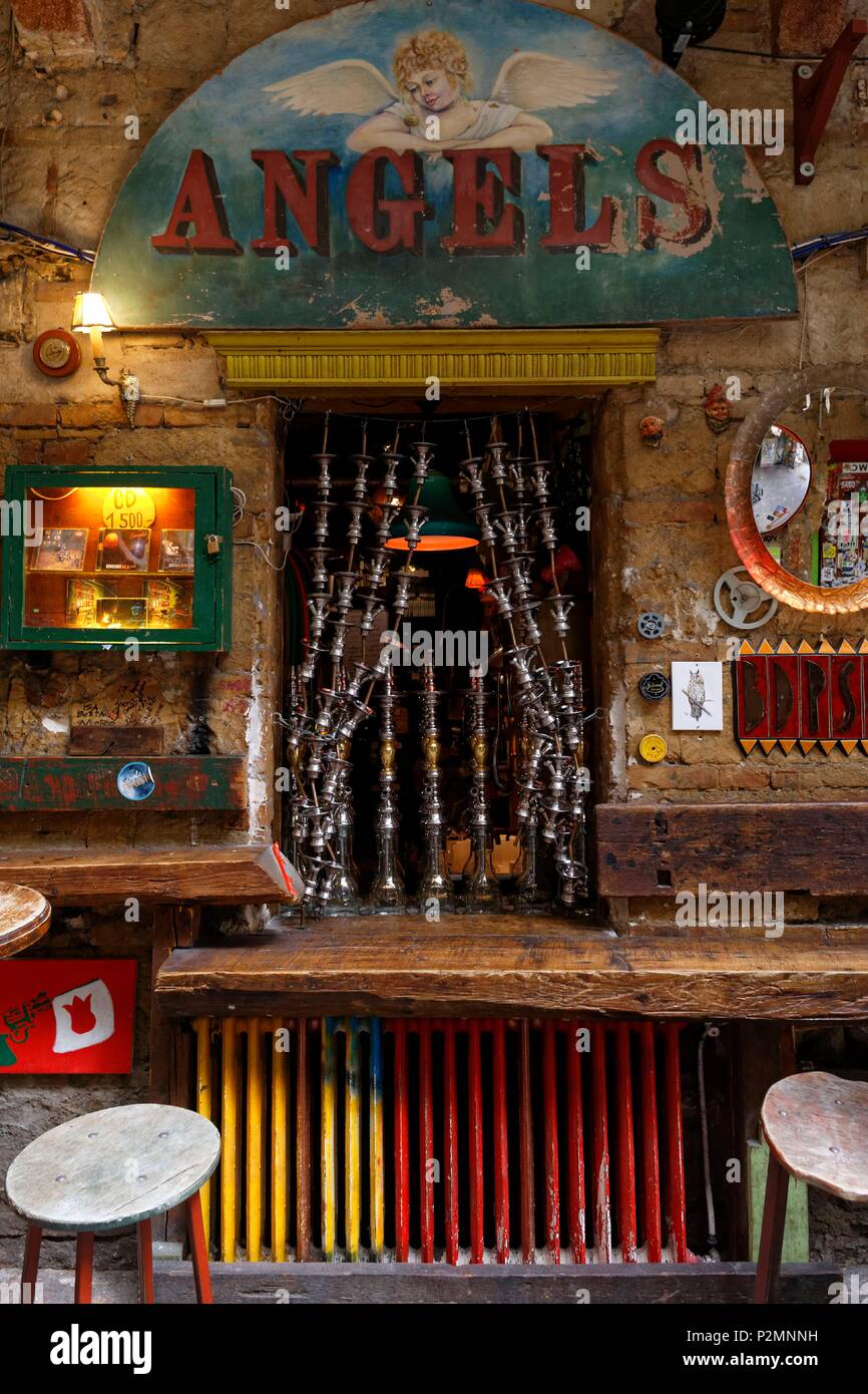 Budapest, Hungary, area classified as World Heritage, Pest, ruin bar ...