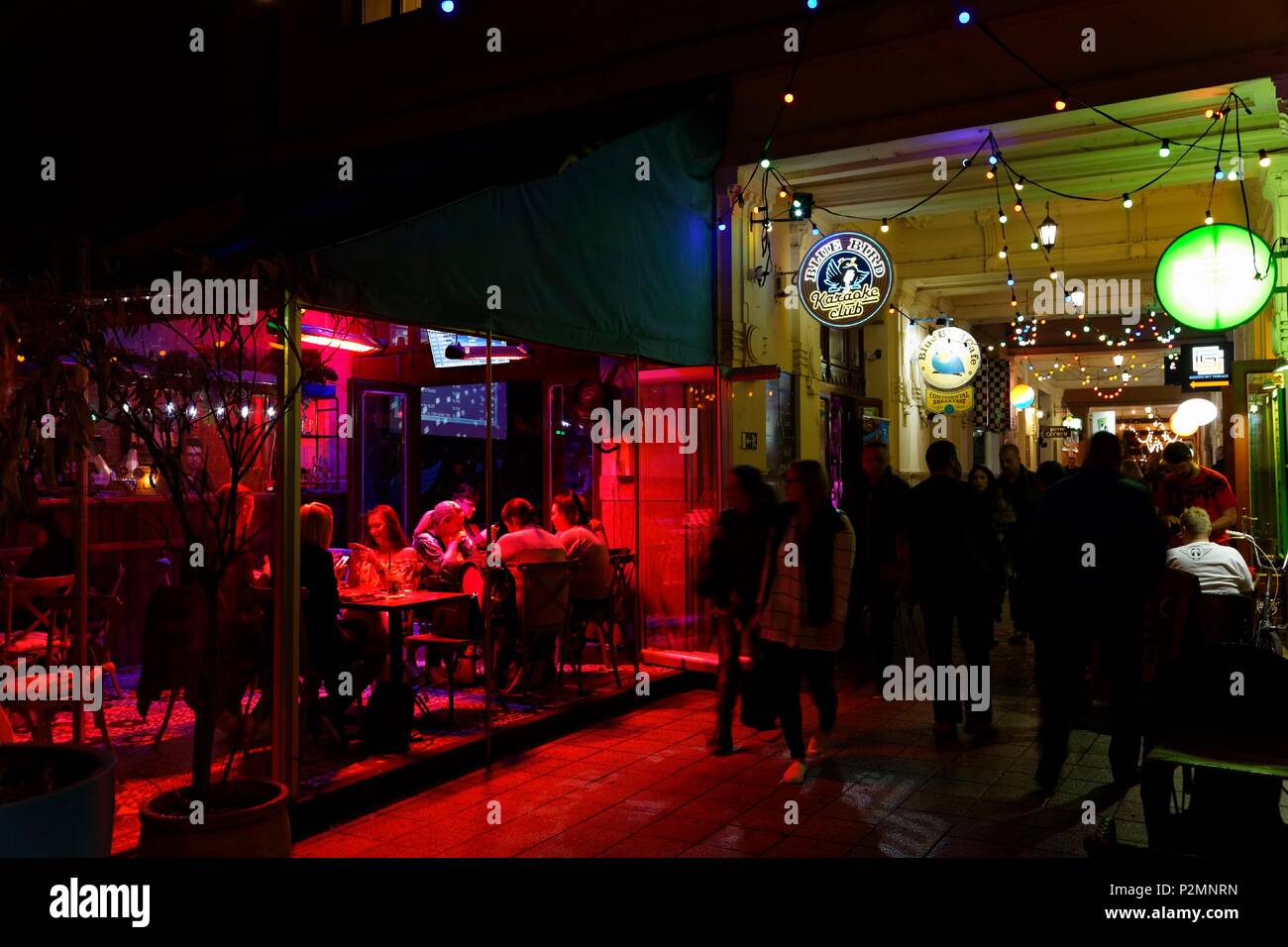 Budapest, Hungary, area classified as World Heritage, Pest, ruin bar ...