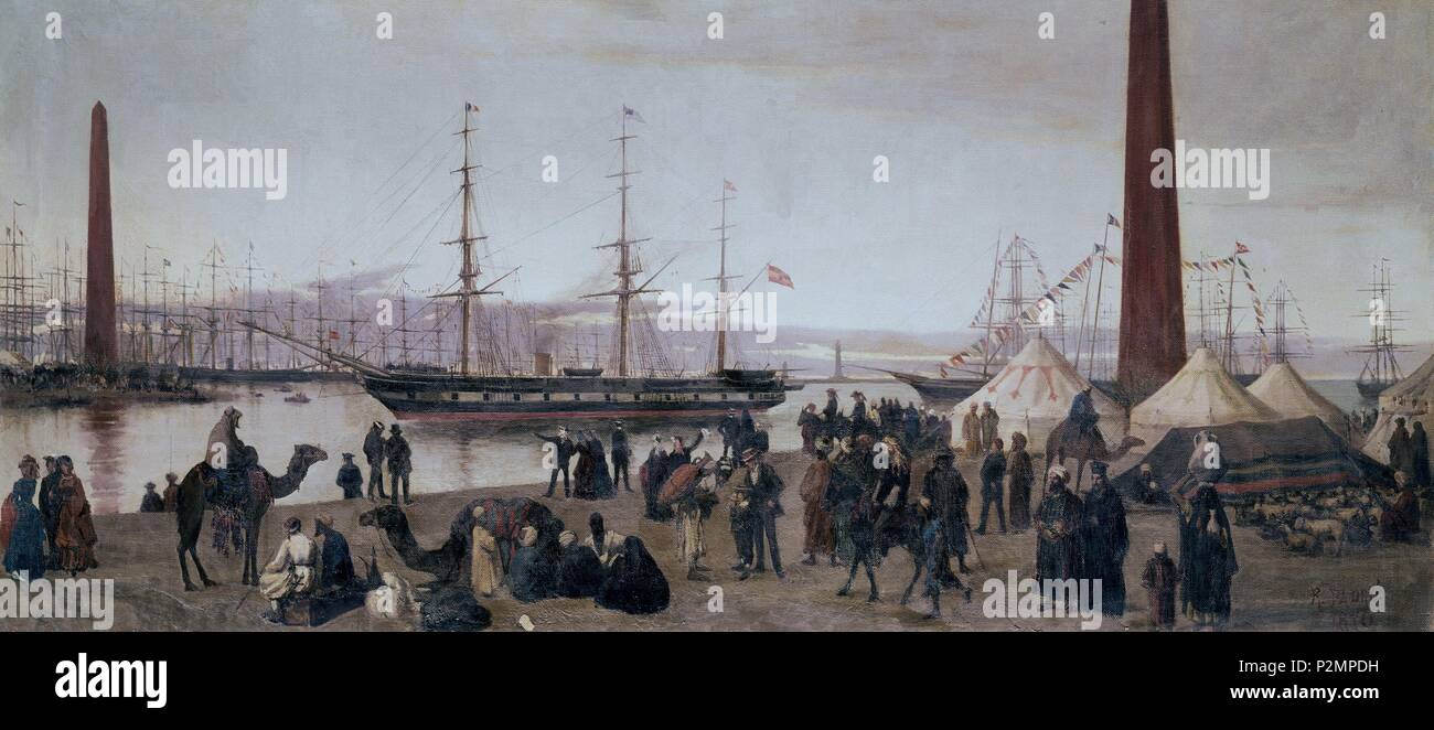 LA FRAGATA ESPAÑOLA BERENGUELA ATRAVIESA EL CANAL DE SUEZ CON DESTINO ...