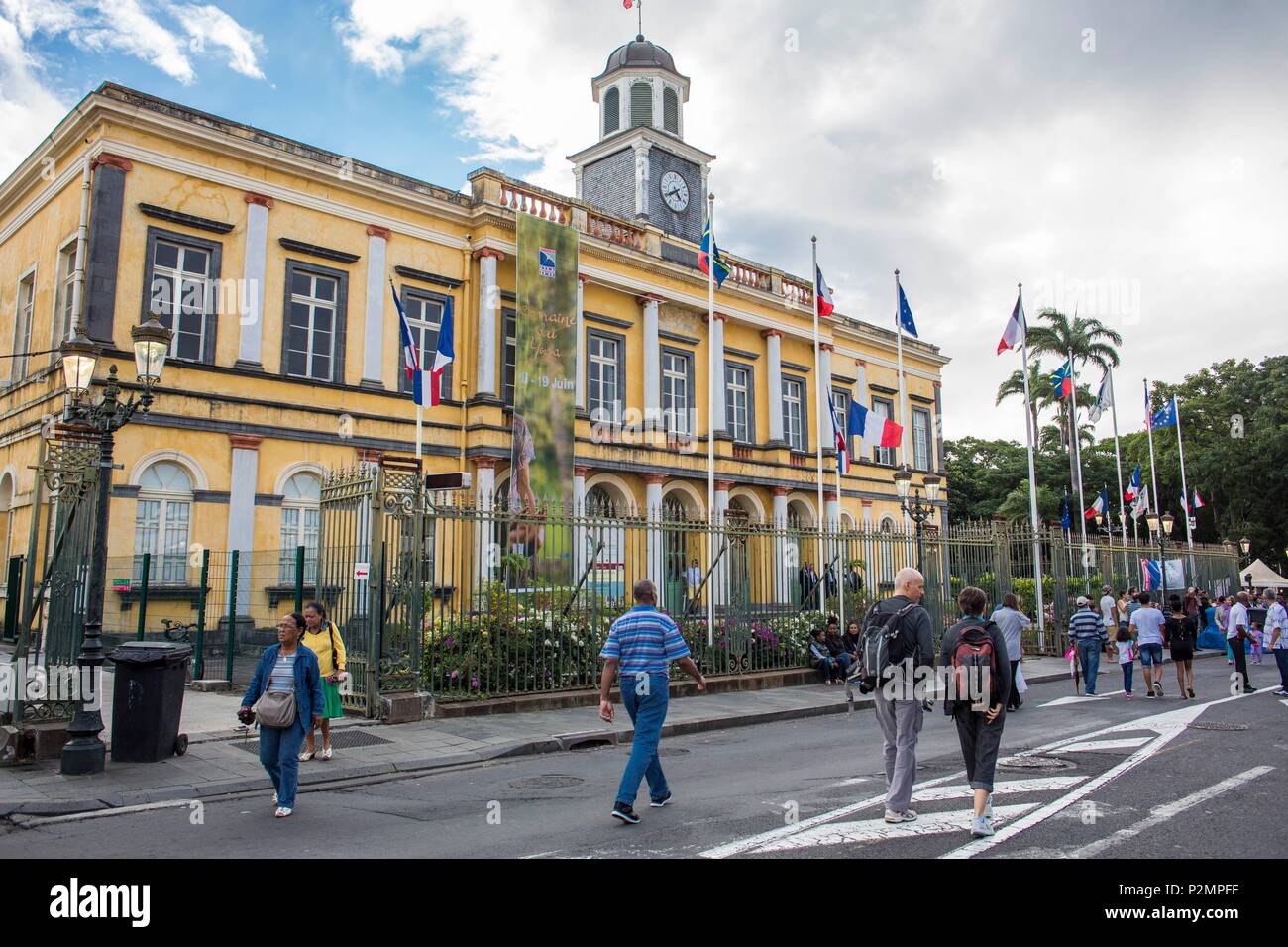La reunion island saint denis town hall hi-res stock photography and ...
