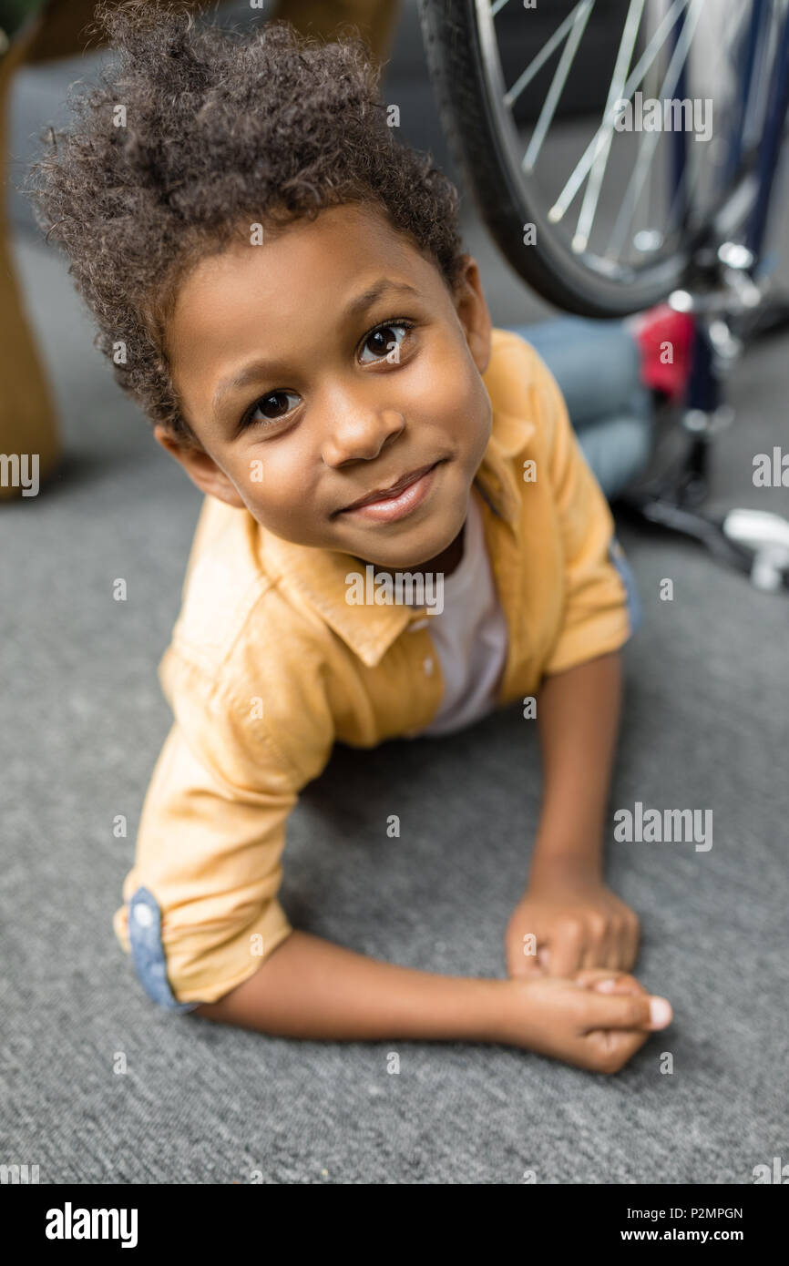 African boy on bicycle hi-res stock photography and images - Alamy