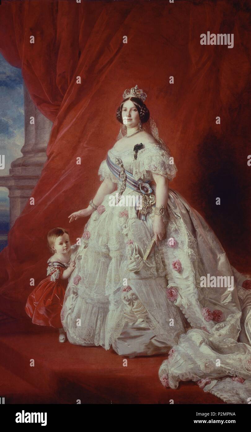 Queen Isabella Ii QUEEN ISABEL II Of Spain [Colorized 2025] Photo