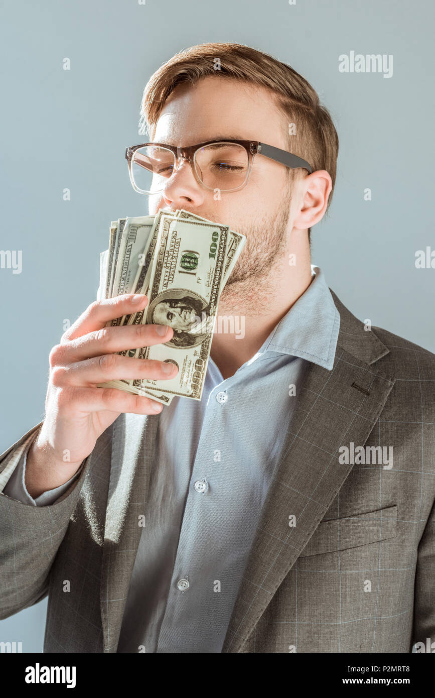Young Man Kissing Money High Resolution Stock Photography and Images ...