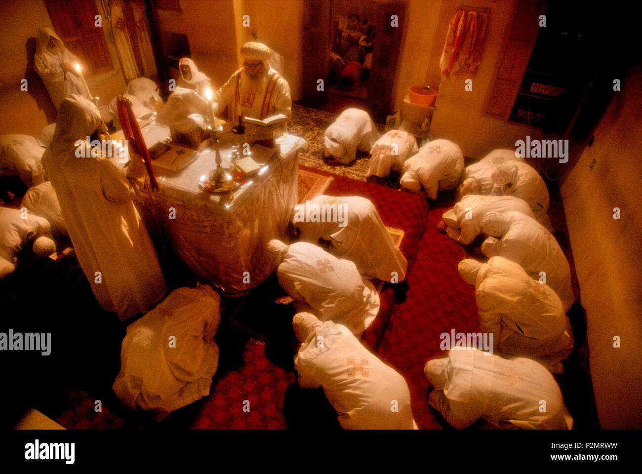 Christian monks in prayer High Resolution Stock Photography and Images ...