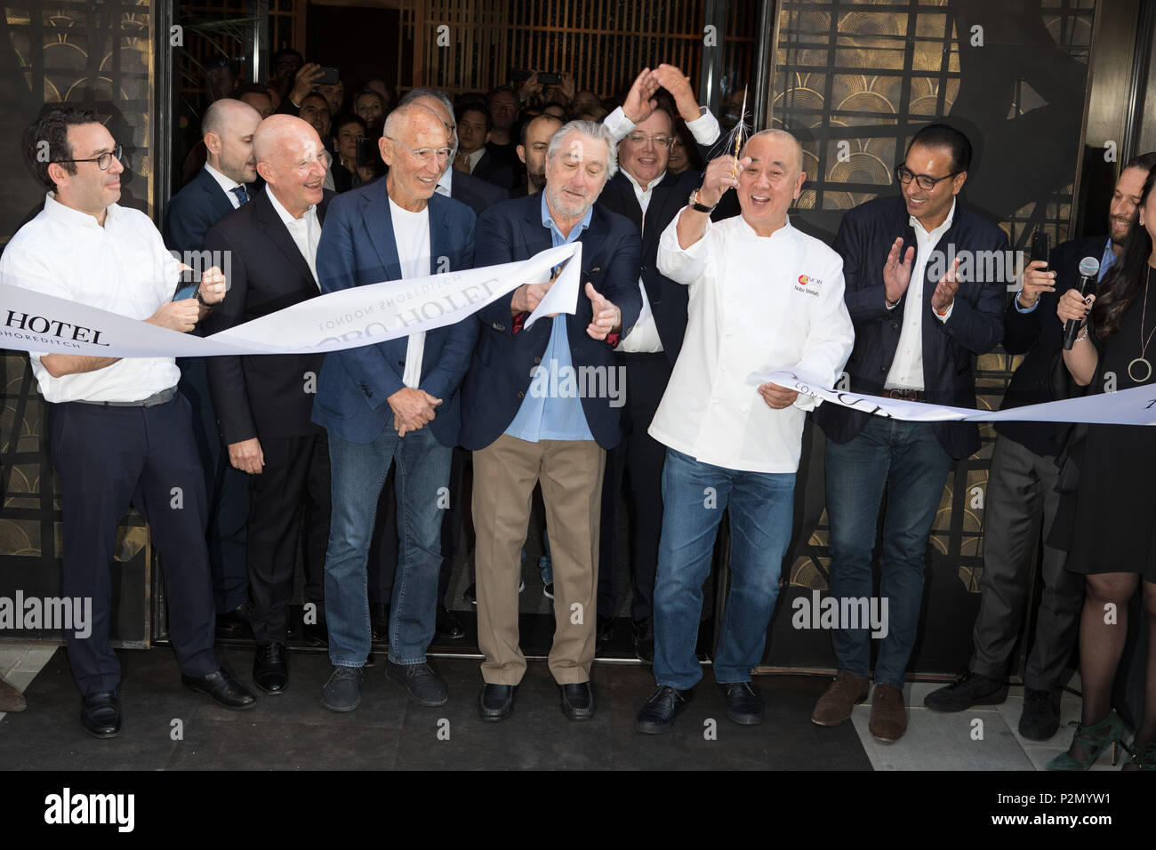 VIP arrivals as Nobu co-founders host traditional Japanese sake ...