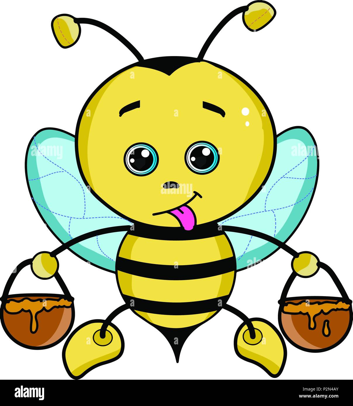 Cartoon bee hi-res stock photography and images - Alamy