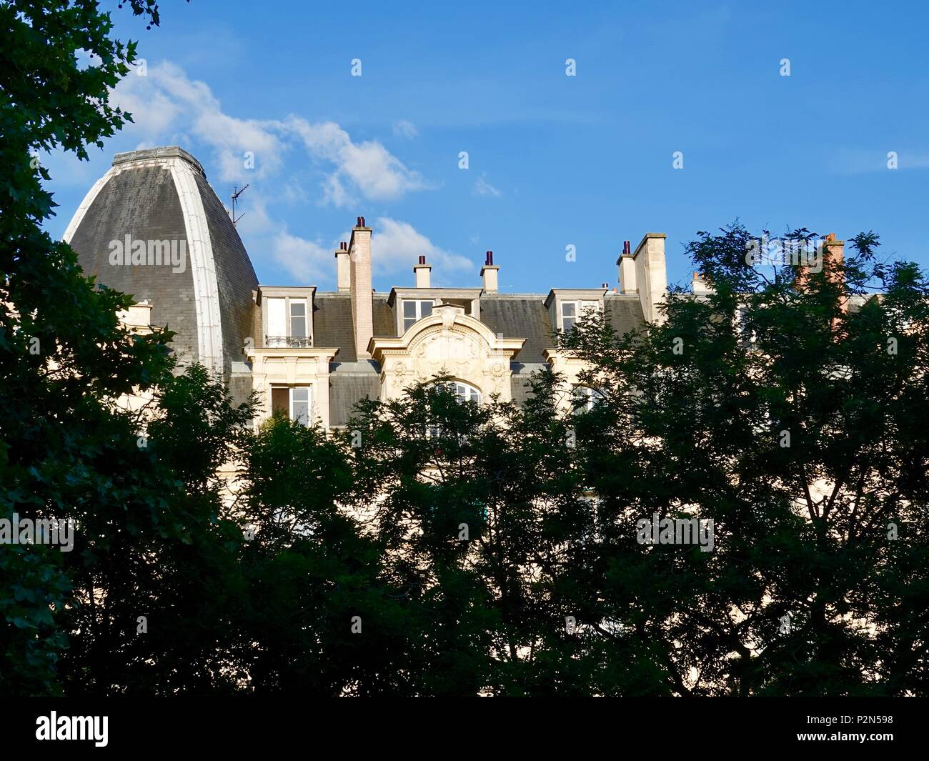 Rooftop of typical Parisian architectural style in the 11th ...
