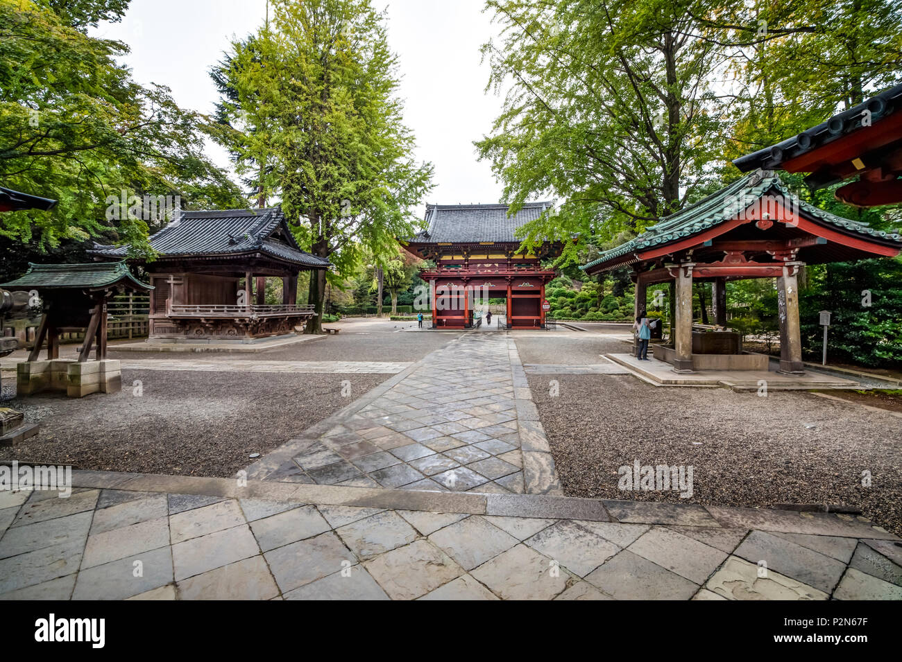 Japanese visiting Nezu-Shrine, Yanaka, Taito-ku, Tokyo, Japan Stock ...