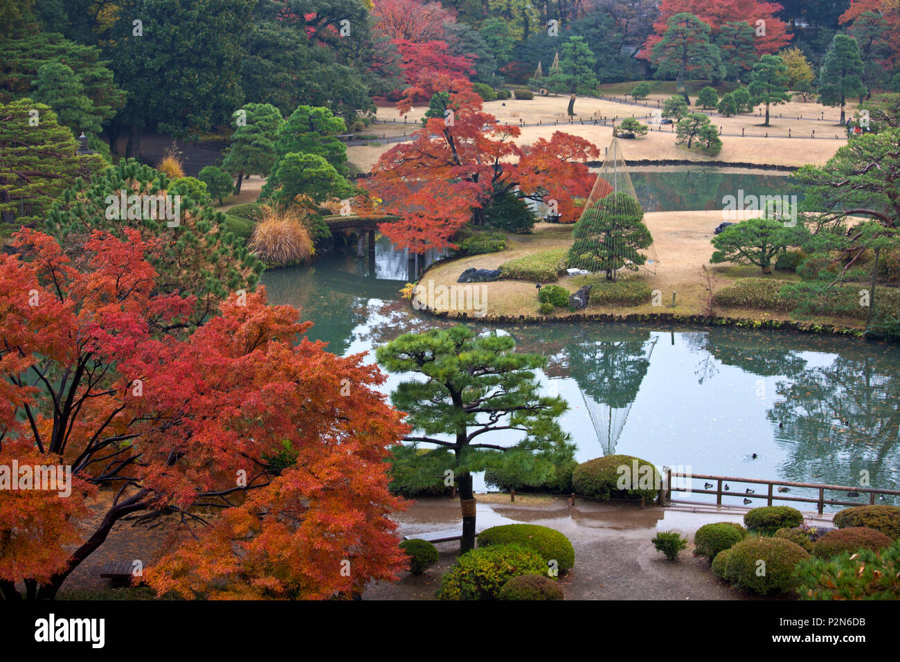 Rikugien pond hi-res stock photography and images - Alamy