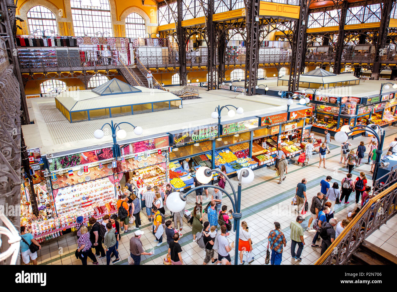 Great Market hall in Budapest Stock Photo - Alamy