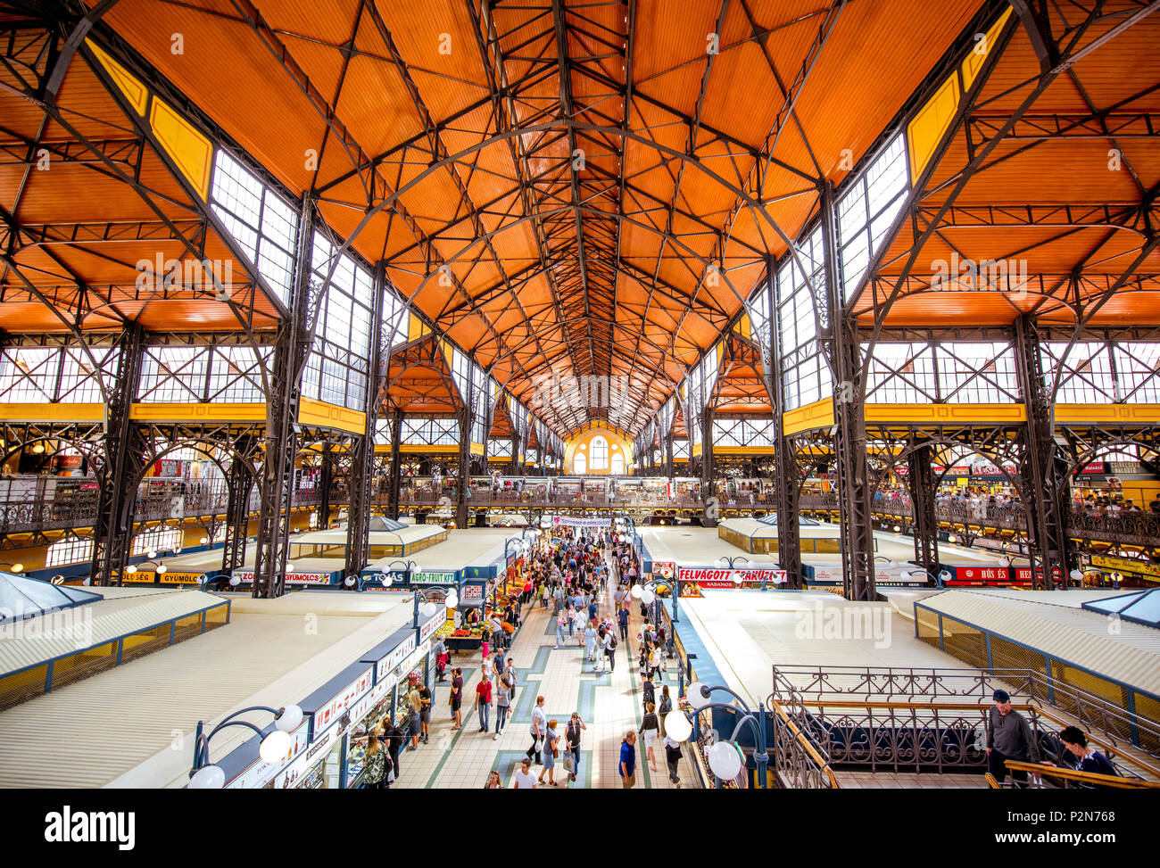 Great Market hall in Budapest Stock Photo - Alamy