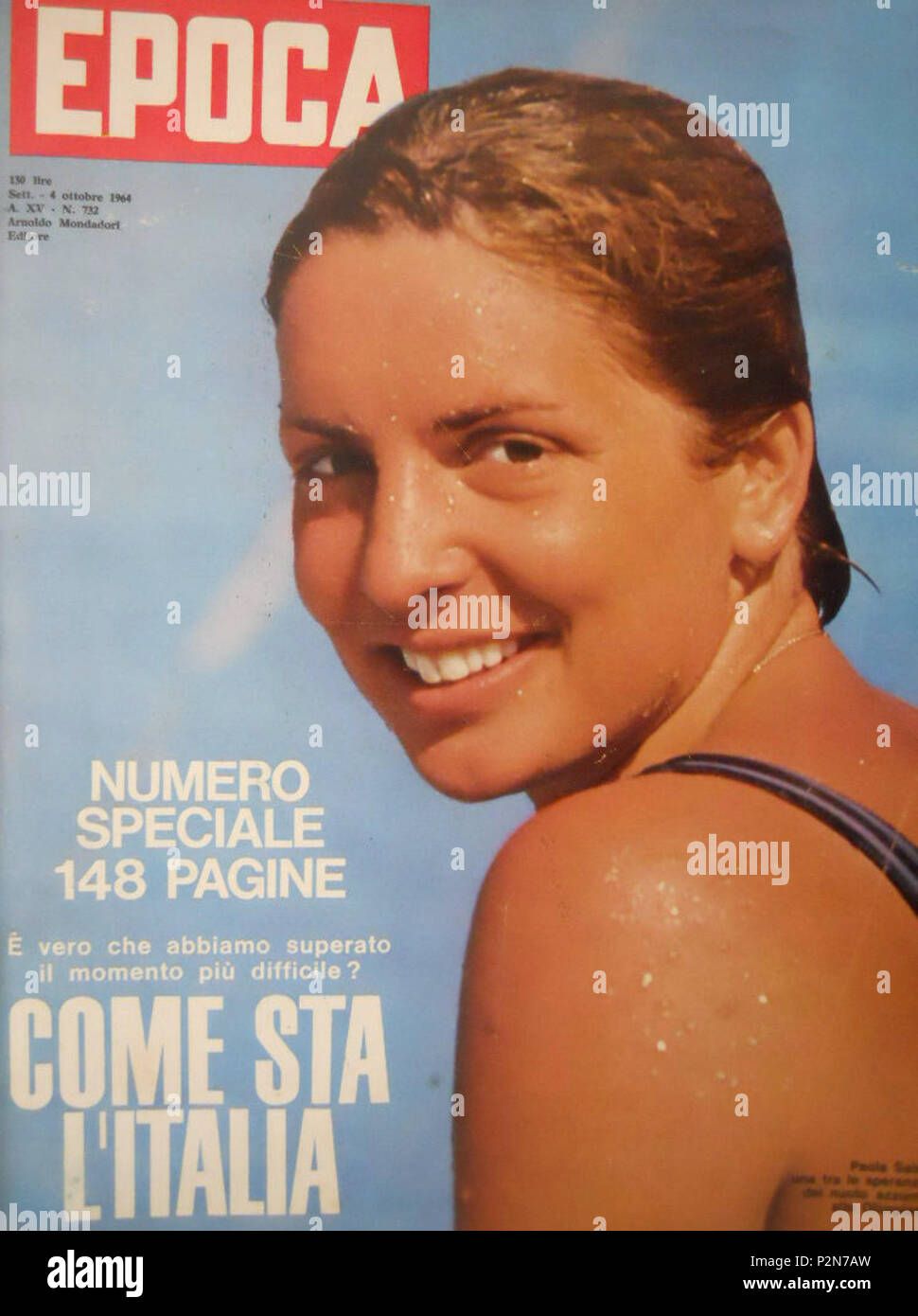 . Paola Saini on the cover of Epoca magazine . 1964. Unknown 68 Paola ...