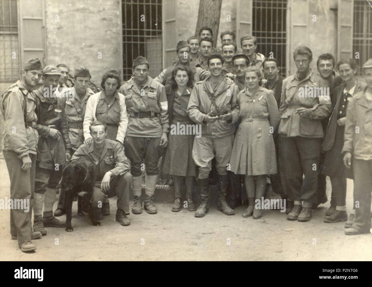 . Italiano: Partigiani della Brigata Italia . between 1943 and 1945 ...