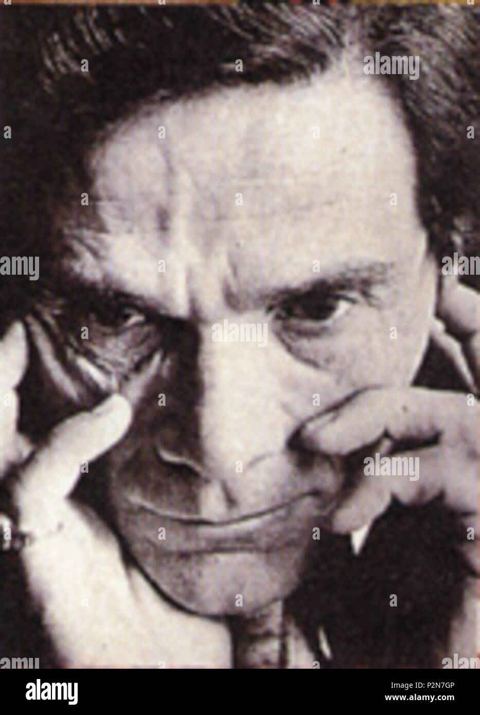 . Portrait of Pier Paolo Pasolini (1922-1975), Italian film director ...