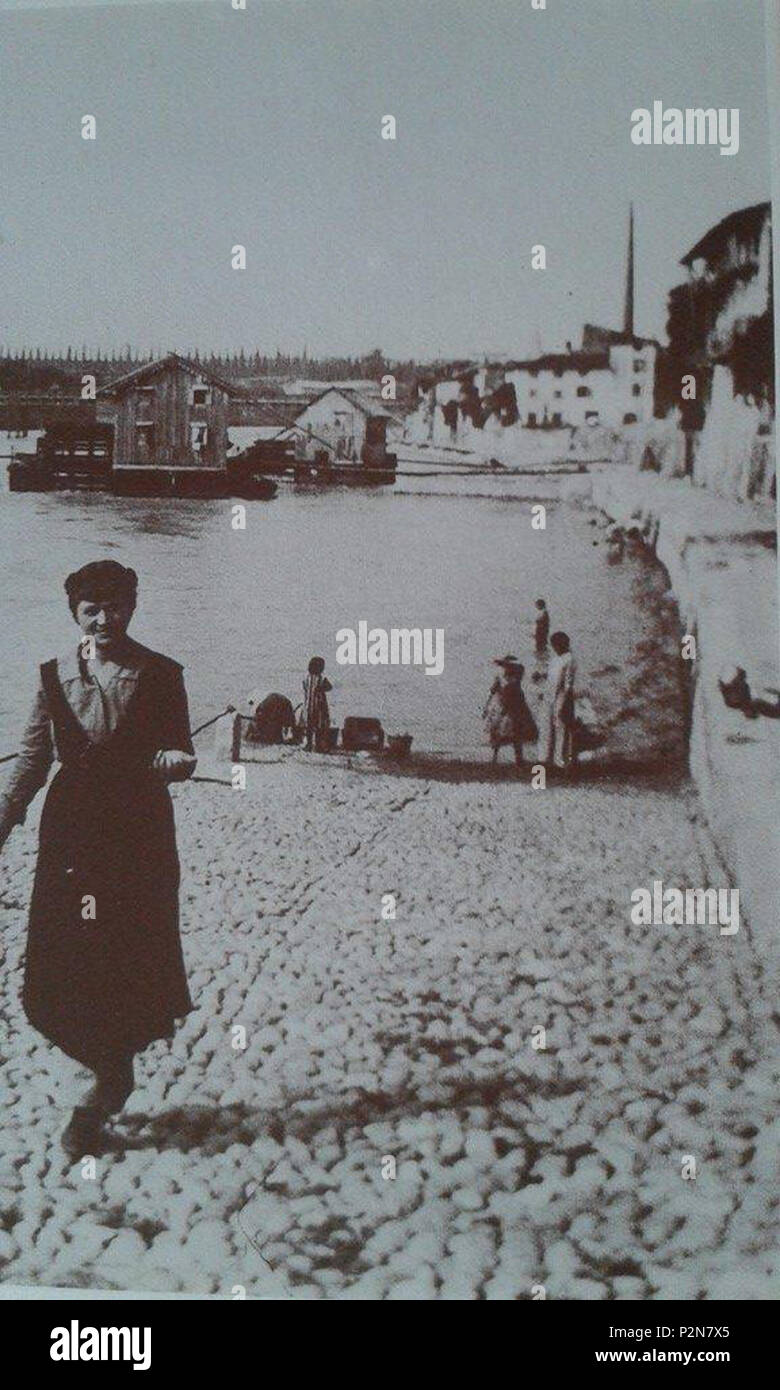 . Italiano: Pescantina (provincia di Verona) in una foto d'epoca ...