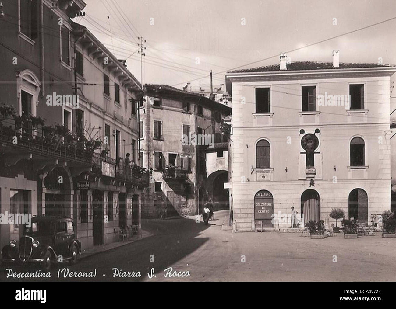 . Italiano: Pescantina (provincia di Verona) in una foto d'epoca ...
