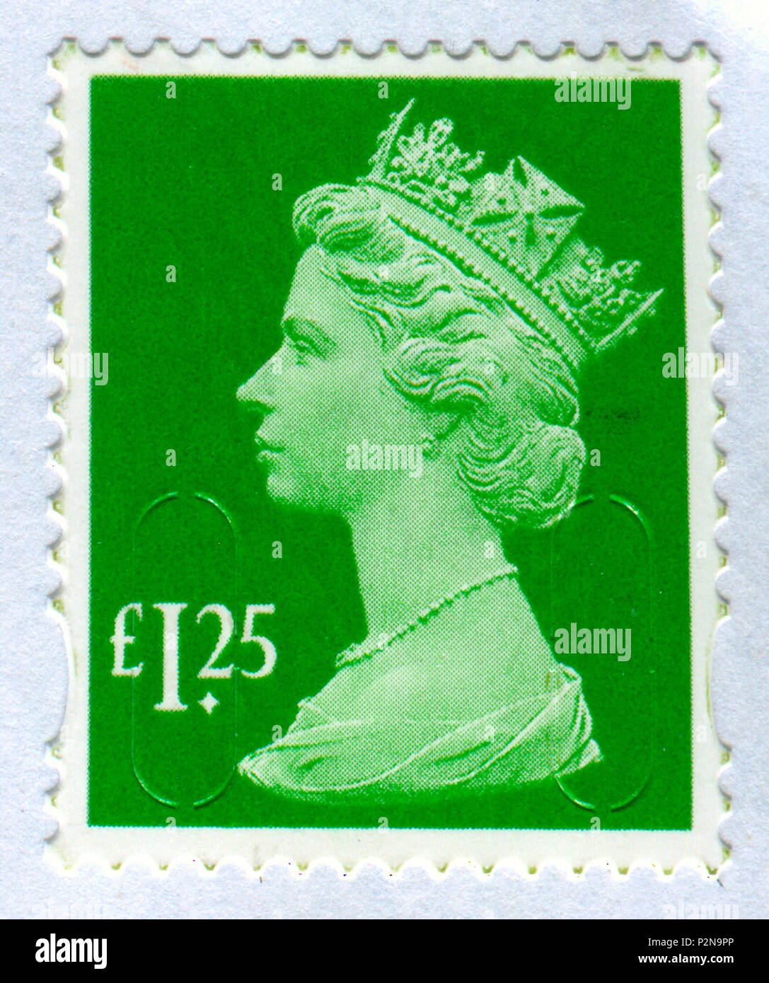Queen elizabeth profile stamp hi-res stock photography and images - Alamy