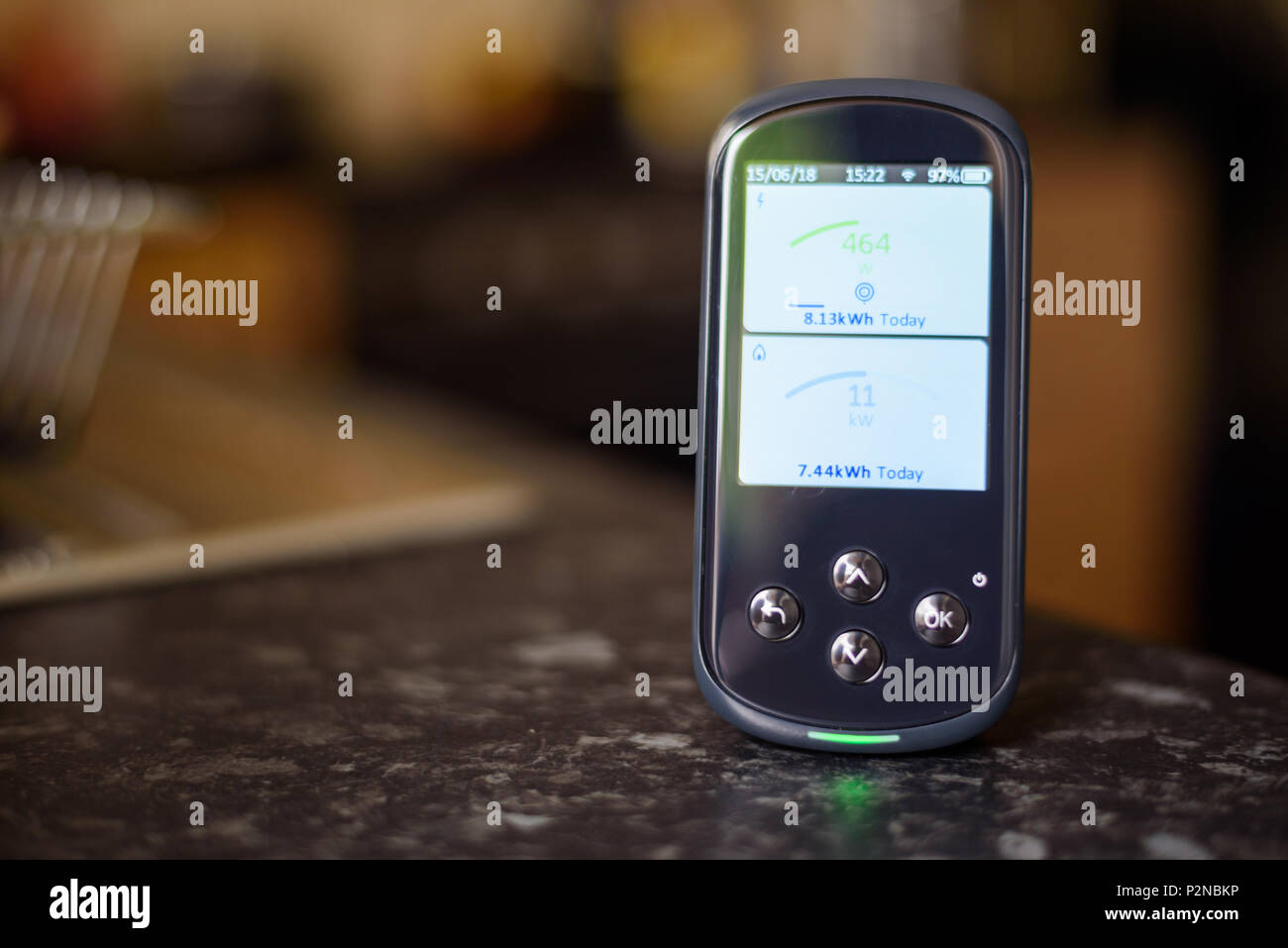 Domestic Digital Electricity Meter In High Resolution Stock Photography ...