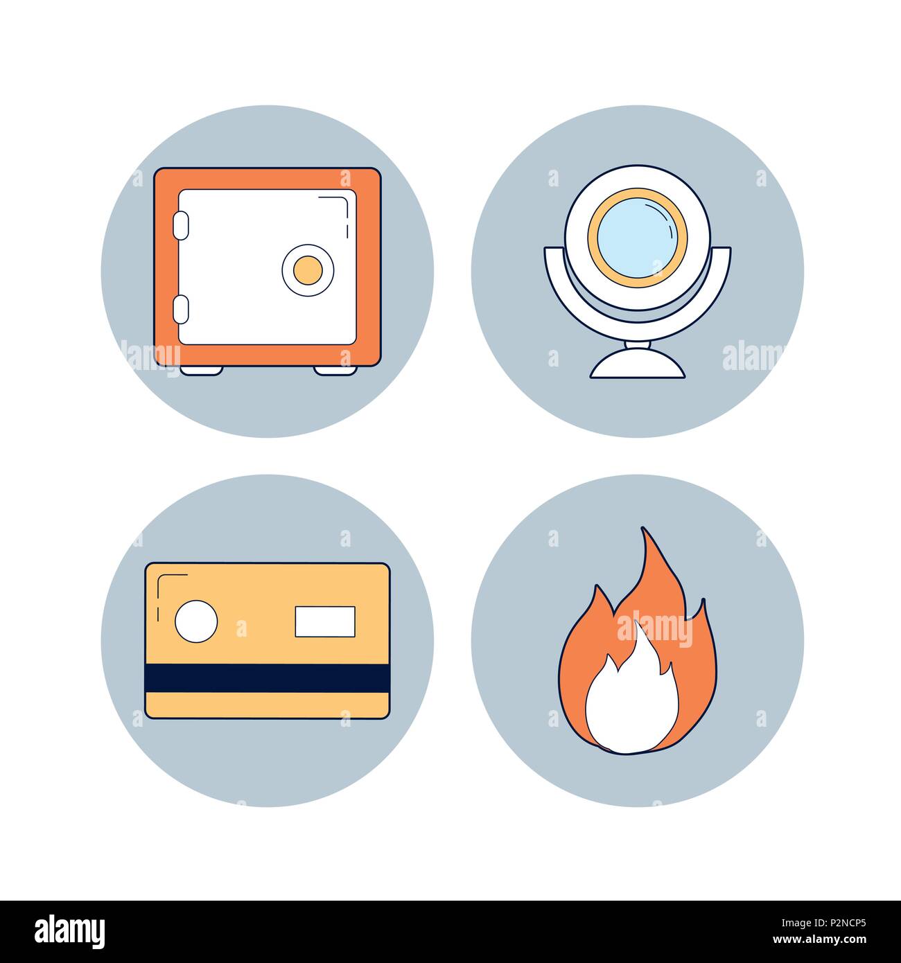 Cyber security symbols Stock Vector Image & Art - Alamy