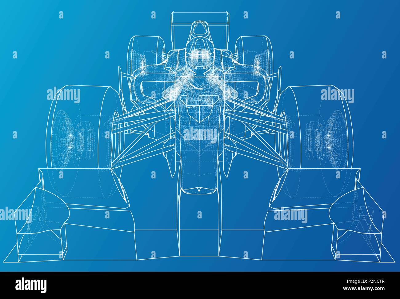 Race car. Wire-frame. EPS10 format. Vector created of 3d Stock Vector ...