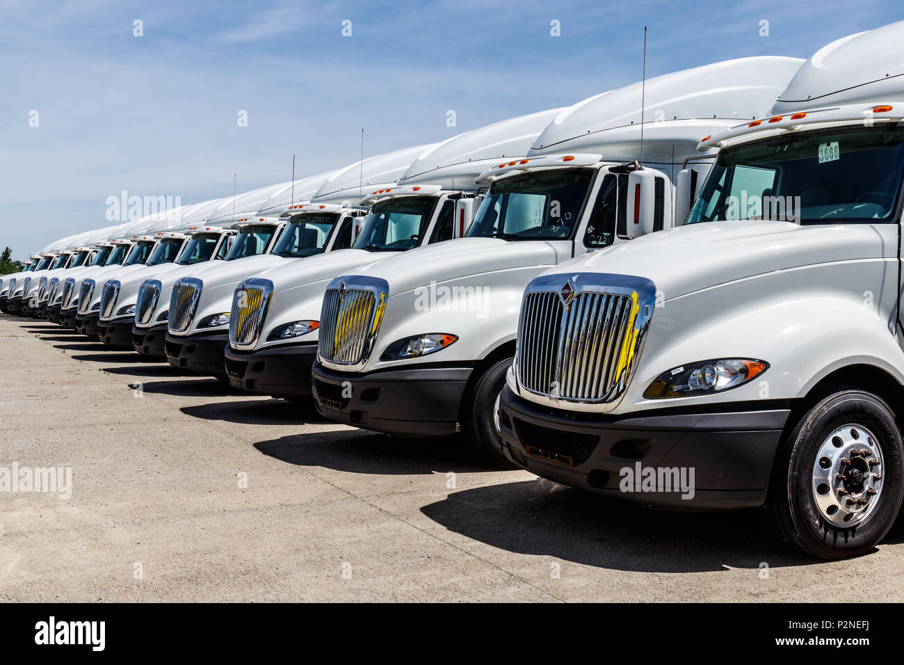 Indianapolis - Circa June 2018: International Semi Tractor Trailer ...