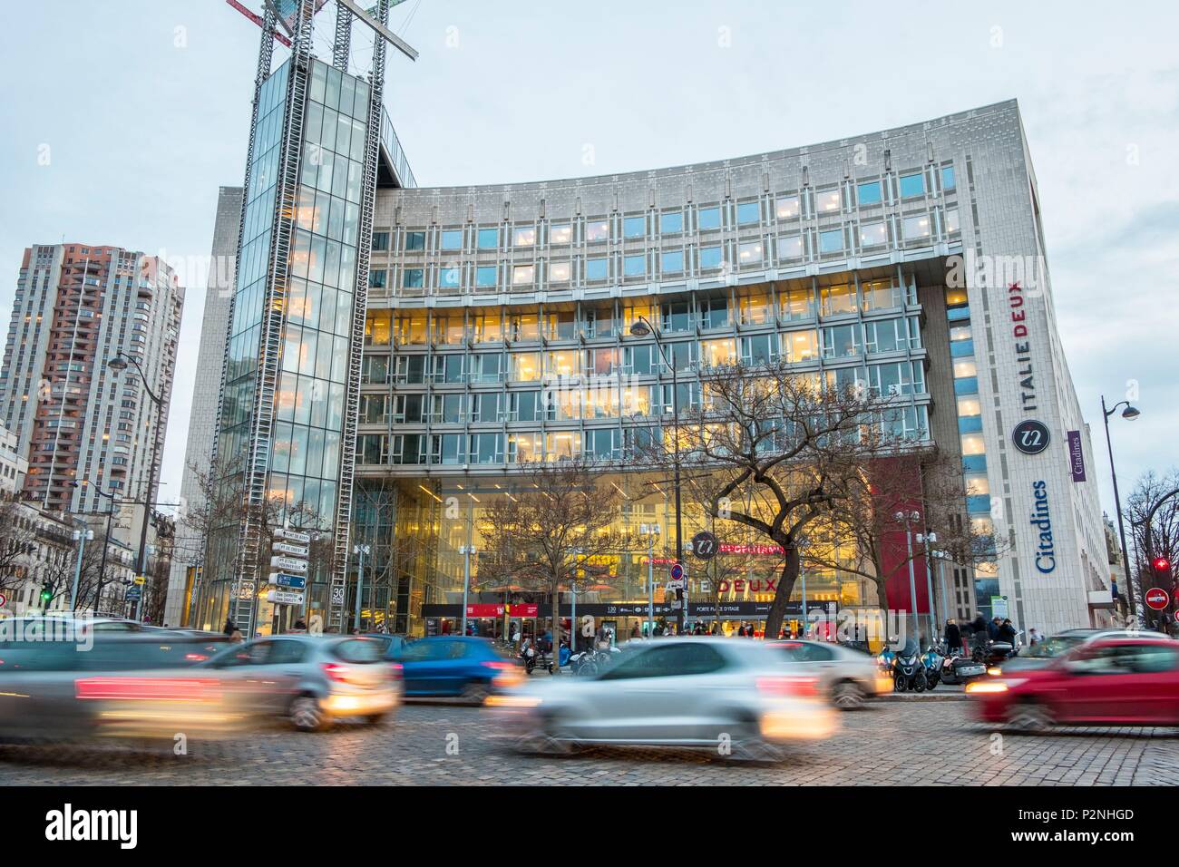 France, Paris, 13th district, the Place d'Italie Stock Photo - Alamy