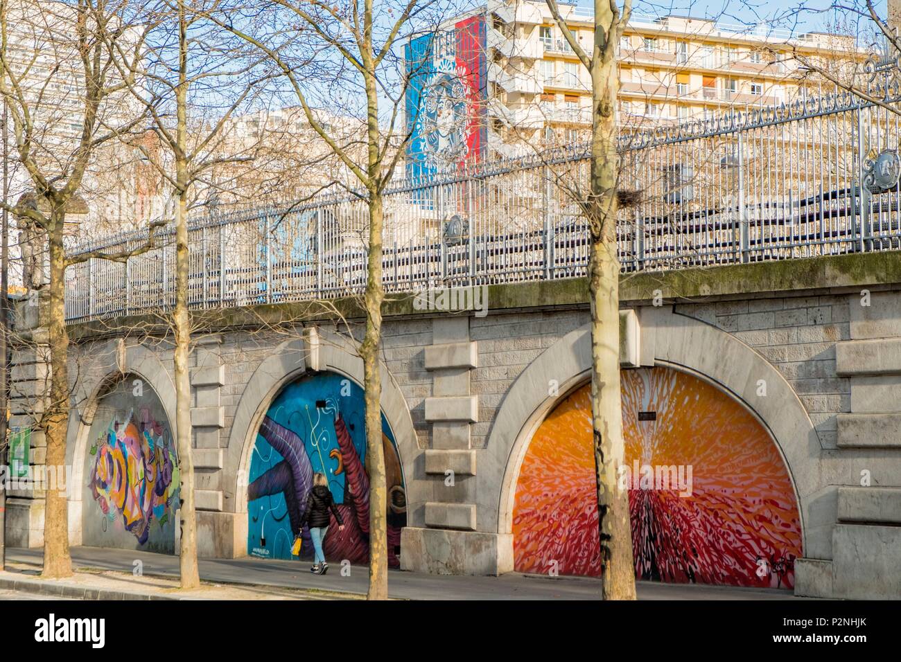 France, Paris, 13th district, Street Art Stock Photo - Alamy